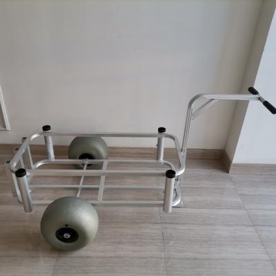 China Lightweight Multifunction Fishing Wagon Cart Balloon Wheel Fishing Trolley Cart for sale
