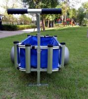China Large Size Balloon Wheel Fishing Wagon Cart Outdoor Durable Metal Beach Cart for sale