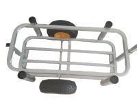 China Light-Weight Aluminium Mesh Structure Beach Trolley Cart Multifunction Fishing Wagon Cart for sale