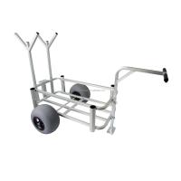 China 48*18 Inch Fishing Wagon Cart Balloon Tire Aluminum Beach Wagon for sale