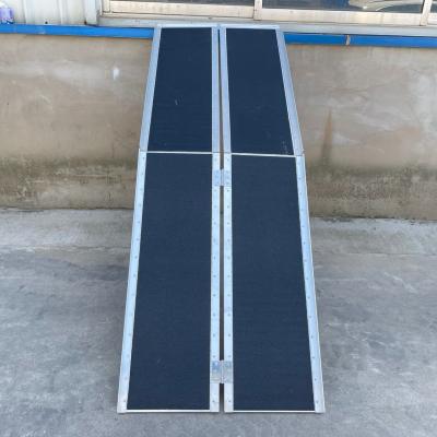 China OEM Logo Portable Wheelchair Ramp Aluminium Motorcycle Ramp 350KG Load Capacity for sale