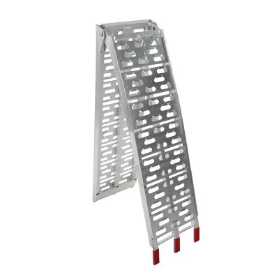 China Retractable Aluminum Loading Ramps ATV Motorcycle Folding Suitcase Portable Curb Ramps for sale