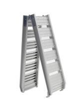 China 6061T6 6082 Aluminum Loading Ramps Foldable Motorcycle Ramp 180*29CM for sale
