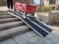 China Custom Logo Black Aluminum Loading Ramps Wheelchair Ramps For Homes for sale