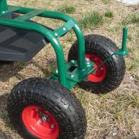 China Outdoor Green Pure Garden Rolling Garden Work Scooter With Telescoping for sale
