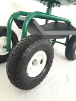 China OEM ODM Garden Seat Cart Rolling Working Garden Planting Carts With Swivel Seat for sale