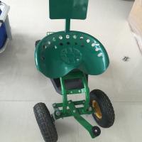 China Stainless Steel Garden Seat Cart Tractor Garden Seat Rolling Garden Tool Cart for sale
