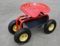 China Air Wheels TC4501B Garden Scooter Cart Rolling Garden Cart With Seat for sale