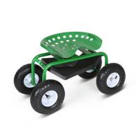 China Outdoor Rolling Garden Cart Scooter Garden Wagon Stool TC4501B for sale