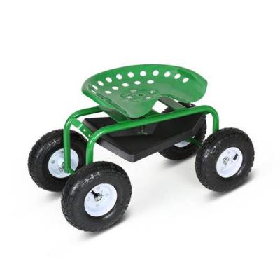 China Outdoor Rolling Garden Cart Scooter Garden Wagon Stool TC4501B for sale