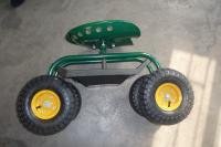 China Outdoor Rolling Garden Cart Scooter Garden Wagon Stool TC4501B for sale