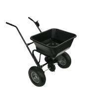 China Manual Rotary Seed Salt Spreader Lawn Handheld Fertilizer Spreader for sale