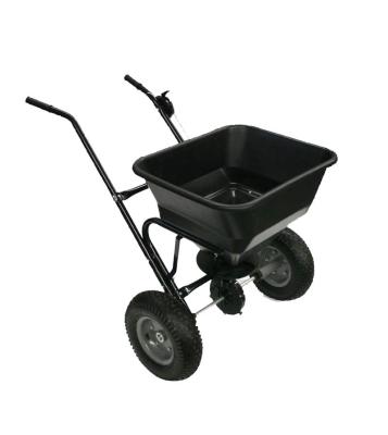 China Manual Rotary Seed Salt Spreader Lawn Handheld Fertilizer Spreader for sale