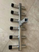 China Eco Friendly Silver Fishing Cart Accessories Stainless Steel Fishing Pole Holder for sale