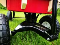 China Platform Wood Beach Cart 150kg Load Four Wheel Fishing Cart for sale