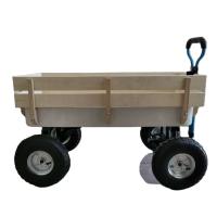 China Wood Platform Beach Buggy Cart OEM Aluminum Beach Cart Pneumatic Wheel for sale