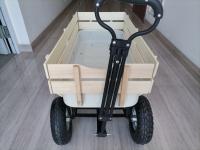 China Wood Platform Beach Buggy Cart OEM Aluminum Beach Cart Pneumatic Wheel for sale