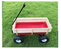 China 150kgs Wooden Beach Wagon Cart 4 Wheel Beach Fishing Cart OEM for sale