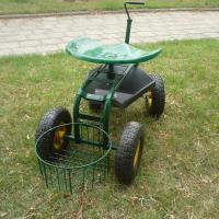 China TC4501E Four Wheel Rolling Seat Cart Outdoor Rolling Garden Seat for sale