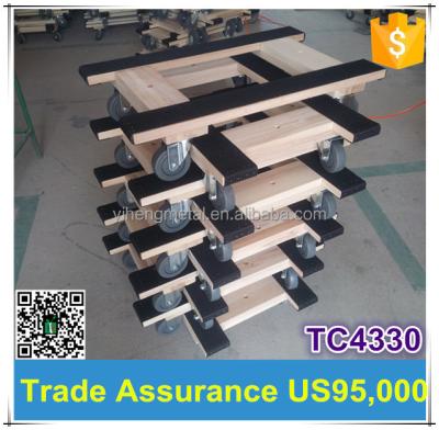 China 300kgs Load Furniture Moving Dolly Heavy Duty Furniture Dollies Wood Dolly With Wheels for sale