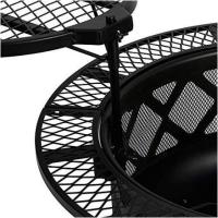 China 32x32x25 Inches Table Top Fire Pit Outdoor Garden Fire Pit With Cooking Grill for sale
