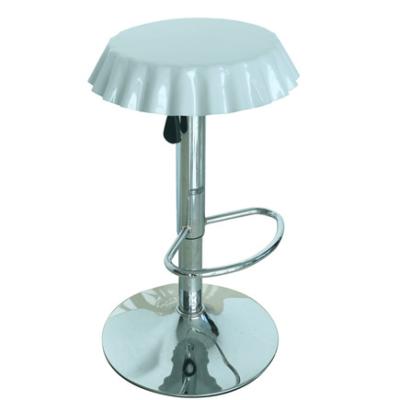 China Funny Blue Black White Metal Bar Stool Chair Vintage Counter Bar Stools Custom Logo for sale