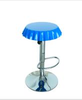 China Funny Blue Black White Metal Bar Stool Chair Vintage Counter Bar Stools Custom Logo for sale