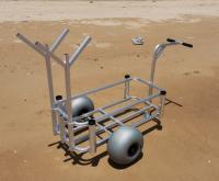 China Large Beach Wagon Cart Aluminum Fishing Cart For Beach for sale