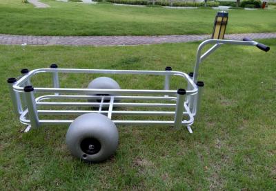 China Foldable Beach Wagon Cart Aluminum Material With Liner for sale
