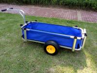 China Foldable Beach Wagon Cart Aluminum Material With Liner for sale