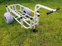 China Convenient Beach Wagon Cart Foldable And 168*89.5*77cm With 8PCS Rod Holders for sale