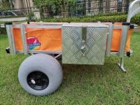 China Lightweight Beach Wagon Cart With Adjustable Handle For Easier Control for sale