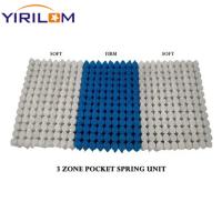 China High-Performance 7 Zone Pocket Spring for Mattress with High Carbon Steel Wire and Motion Isolation for sale