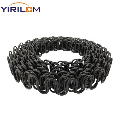 China Customized Size 3.6mm Steel Wire Black Paint Zigzag Spring for Sofa Furniture for sale