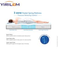 China 70# High Carbon Steel Wire 3/5/7 Zone Mattress Pocket Spring Unit with Rolled Vacuum Pack for sale