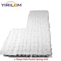China Customized 10cm Height L-Shaped Sectional Sofa Pocket Spring With High Carbon Steel Wire For Sofa for sale