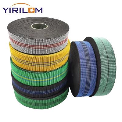 China 1.4mm Polypropylene Rubber Sofa Webbing Straps 50 Yards Custom Color for sale