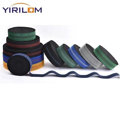 China Polypropylene + Rubber Sofa Elastic Webbing with 50% Stretch and 1.5mm Thickness for Furniture Repair for sale