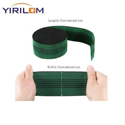 China Custom 50mm Width 1.5mm Thickness Sofa Webbing with 50% Stretch for Furniture Upholstery Rubber Tape for sale