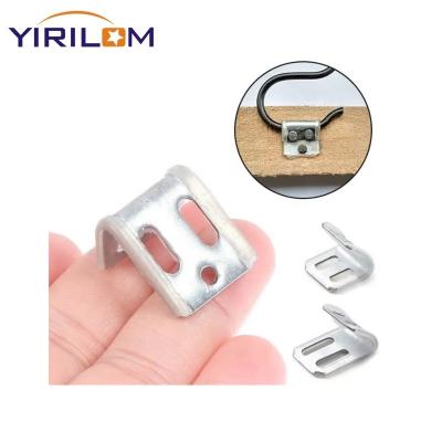 China OEM Quality 5 Holes Zinc Coated Half Plastic Covered Spring Clip for Sofa Furniture for sale