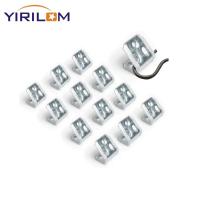 China OEM Quality 5 Holes Zinc Coated Half Plastic Covered Spring Clip for Sofa Furniture for sale