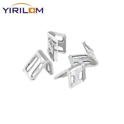 China Zinc Coated 4 Hole Spring Clip for Sofa Making with Half Plastic Cover for sale