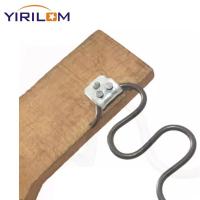 China Zinc Coated 4 Hole Spring Clip for Sofa Making with Half Plastic Cover for sale