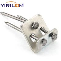 China OEM 5 Holes Zinc Coated Half Plastic Covered Spring Clip for Sofa Furniture Hardware for sale