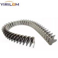China Galvanized Zinc Mattress Clip with PE Wire Embedded and 22mm Crown for Sofa Spring Clamp for sale