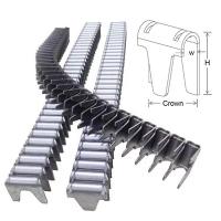 China 22mm Crown Galvanized Zinc Mattress Clip with PE Wire Embedded for Spring Mattress Manufacture for sale