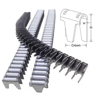 China 22mm Crown Galvanized Zinc Mattress Clip with PE Wire Embedded for Spring Mattress Manufacture for sale