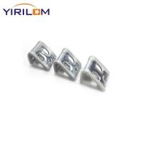 China 4 Holes Zinc Coated Half Plastic Covered Spring Clip for Sofa Furniture Fixing for sale