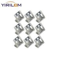 China 4 Holes Zinc Coated Half Plastic Covered Spring Clip for Sofa Furniture Fixing for sale