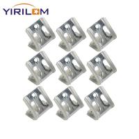 China 4 Holes Zinc Coated Half Plastic Covered Spring Clip for Sofa Furniture Fixing for sale